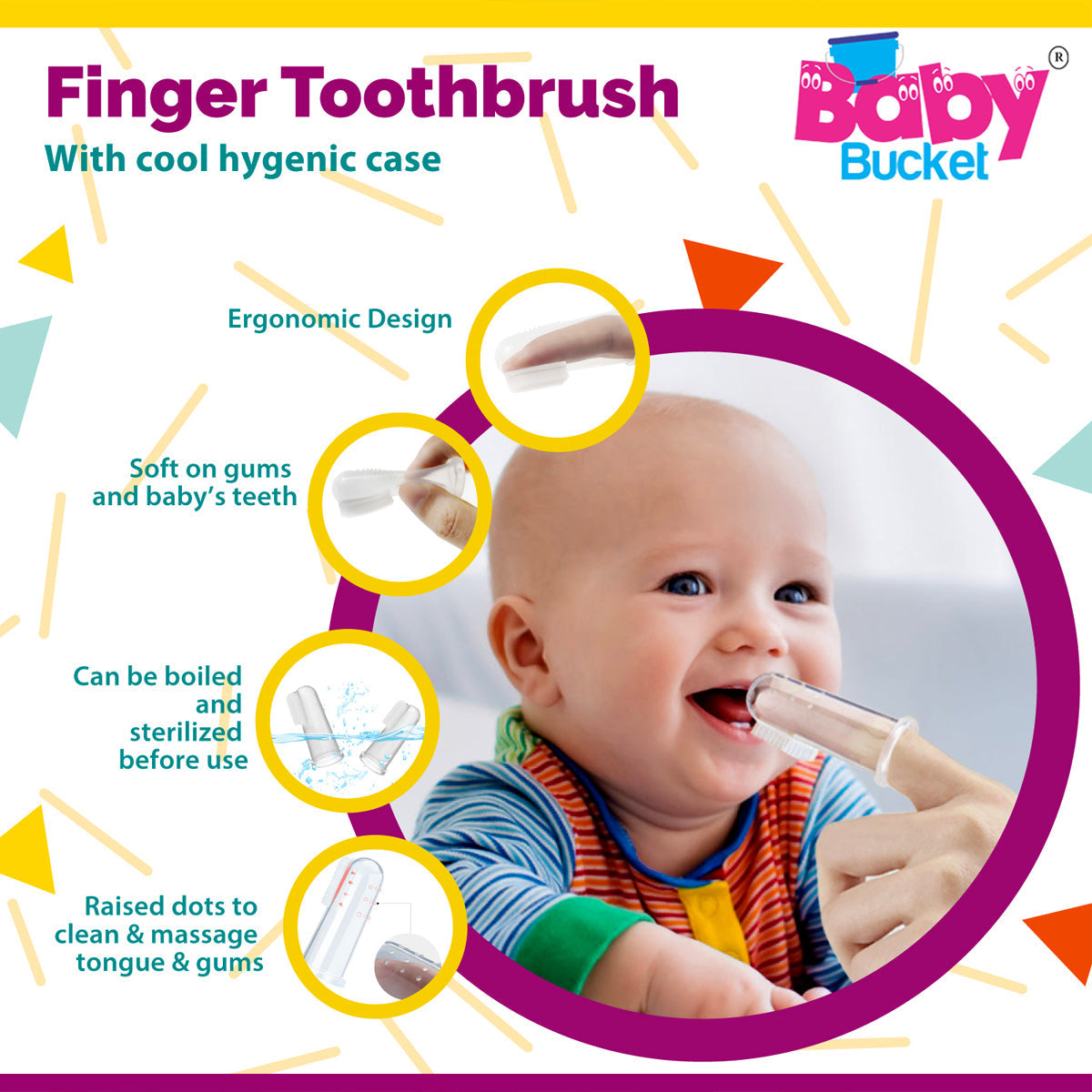 Silicone Finger Toothbrushes for Babies