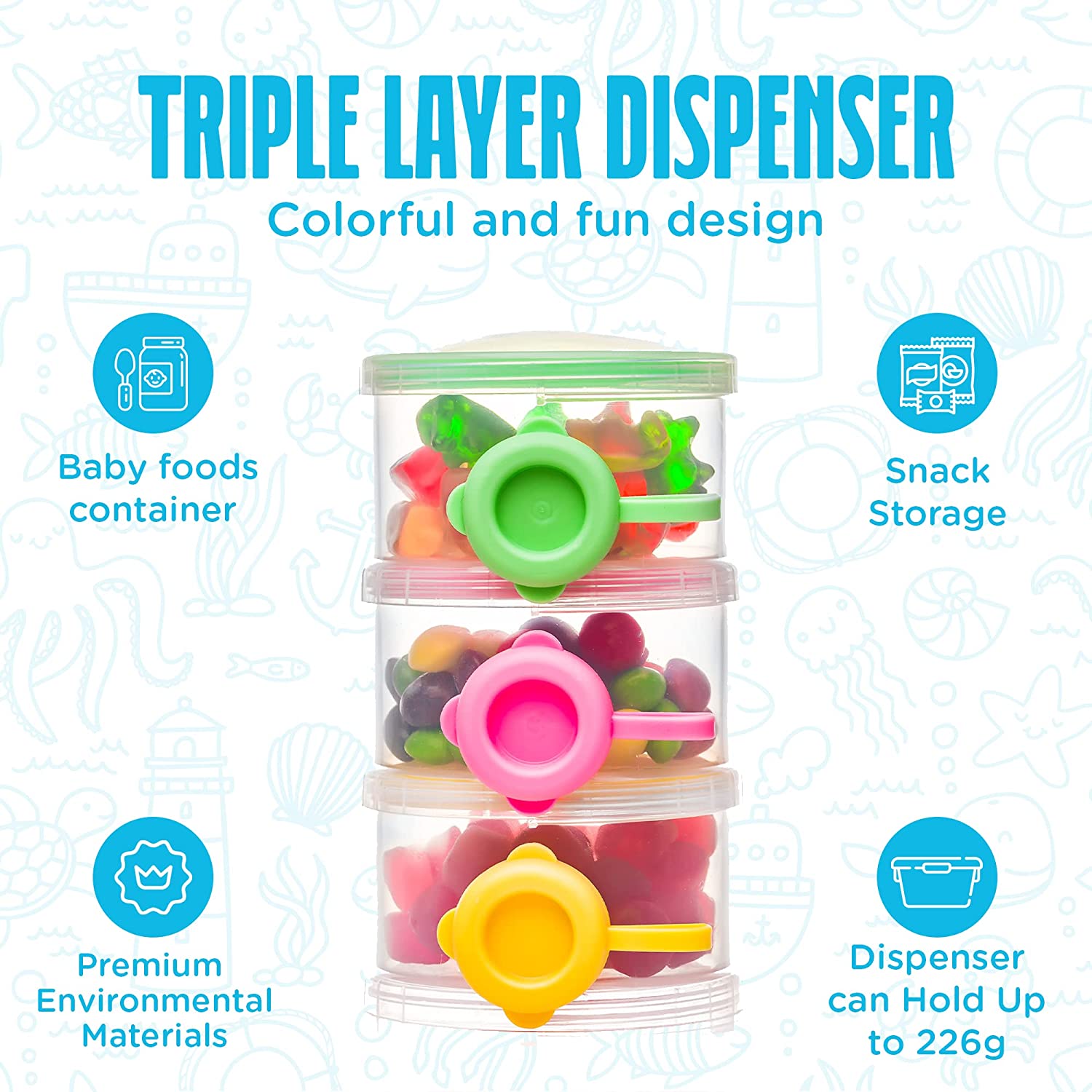 3 Layered Milk Powder Container